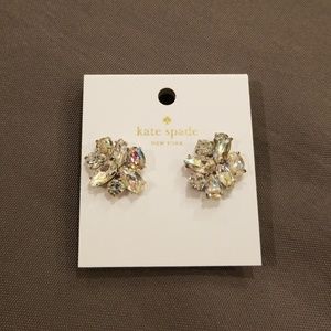 kate spade | Jewelry | Kate Spade Silver Crystal Clutter Stud Earring ...